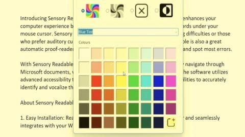 Sensory Tint | Sensory Readable, Scribe, Writeable