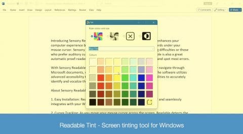 Sensory Tint | Sensory Readable, Scribe, Writeable